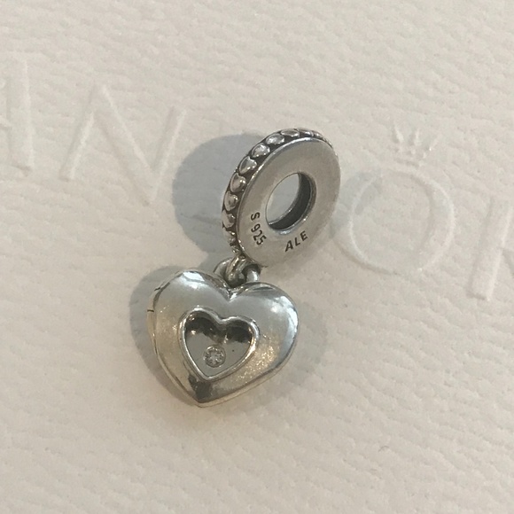 Pandora | Jewelry | Pandora Club Charm 27 Heart With Natural Diamond ...